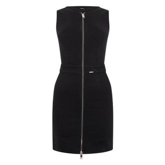 Diesel Kleid mit Rei&szlig;verschluss - - Dresses - Damen - Schwarzk - XS