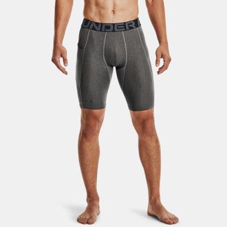 Under Armour HeatGear PocketShorts für Herren (23 cm) Carbon Heather / Schwarz 3XL