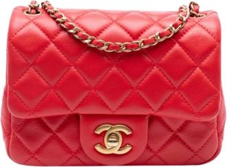 Chanel Sac bandouli&egrave;re matelass&eacute; vintage doccasion - Femme - Pre-owned - Rouge - Taille: ONE Size