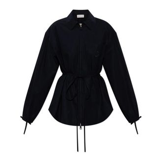 Moncler Shirt mit Logo-Patch - - Blouses & Shirts - Damen - Blau - XS