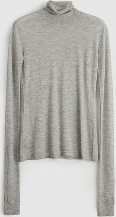 Jeanne Vouland Pull Meshi Cachemire Gris Clair