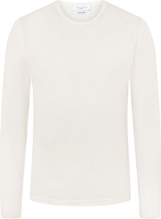 Daniele Fiesoli Leichter Pullover aus Baumwolle mit Reiskornstrick in