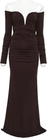 Elisabetta Franchi Femme, Robes, Brun, Taille: 38 FR Dress