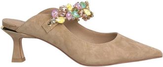 Alma En Pena Alma EN Pena, Femme, Chaussures, Beige, Taille: 40 EU Escarpins Slingback avec bride en strass