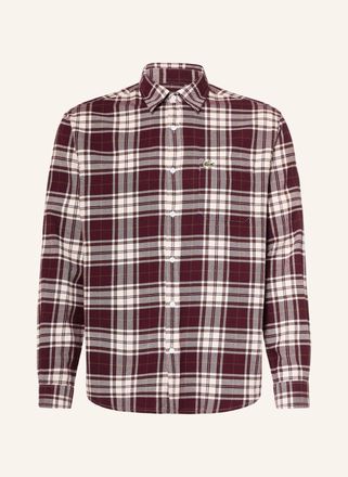 Lacoste Flanellhemd Regular Fit rot