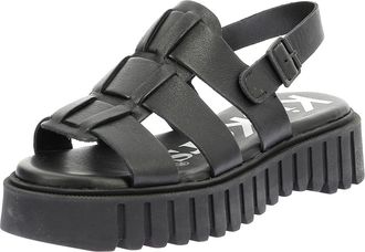 Kickers Damen Kick Faliya Flache Sandale, Schwarz, 40 EU