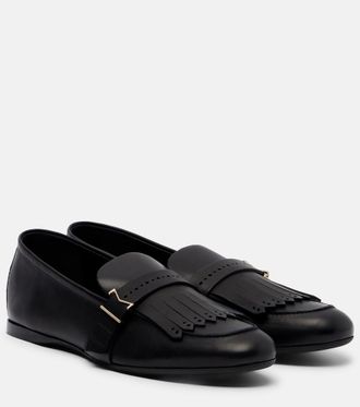 Max Mara Mocassins en cuir