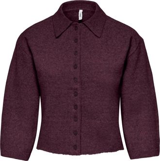 Only Onlmacey 3/4 Polo Cardigan Nca KNT
