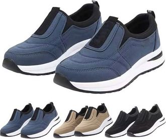 Generic Chaussures orthop&eacute;diques pour femme avec soutien de la vo&ucirc;te plantaire, sans la&ccedil;age, chaussures de course &agrave; pied &agrave; enfiler l&eacute;g&egrave;res, semelle plate, cha