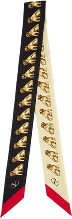 Valentino Garavani Femme, Accessoires, Multicolore, Taille: ONE Size Petit Charles Foulard Bandeau en Soie