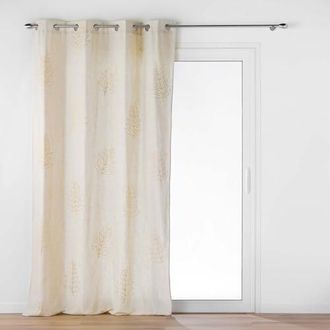 Douceur d'Intérieur Venus Ösenvorhang (140 x 240 cm), Polyester und Leinen