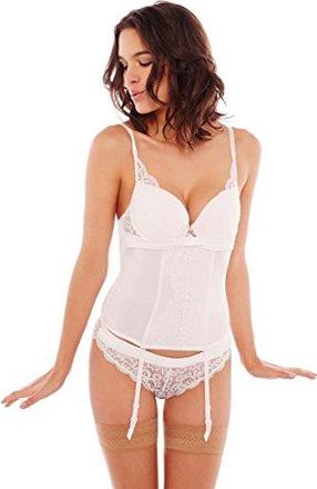 Pomm'Poire Lingerie Gu&ecirc;pi&egrave;re INNOCENTE - blanc - 90B - Femme