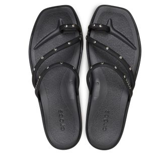 Crocs Zehentrenner Crocs Miami Studded Toe Loop Sandal 211447 Schwarz