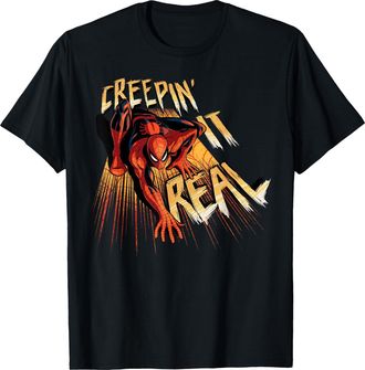 MARVEL Super Heroes Spider-Man Creepin it Real Halloween T-Shirt