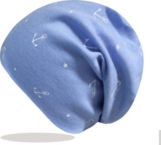 Glamexx24 Long Klassische Beanie Mütze: Herren Damen Winter Mütze, Unisex Laufmütze für Frühling, Herbst und Winter Mit Anker Muster