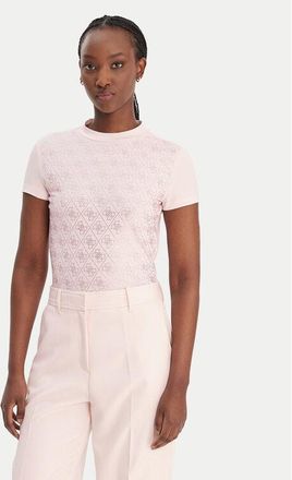 Guess T-Shirt W4BI26 J1314 Rosa Regular Fit