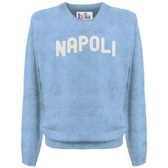 MC2 Saint Barth Heron Alpaca Napoli - - Knitwear - Herren - Blau - 2XL