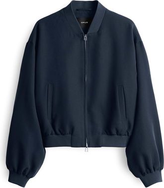 OPUS Damen Jacke | JALEA Iconic Regular Blouson aus Viskose Mix Coal Blue, 36