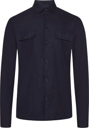 van Laack Weiches Overshirt aus einem Baumwoll-Lyocell-Mix in