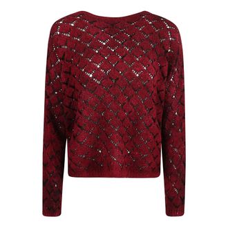 Avant Toi Round-Neck Strickwaren - - Knitwear - Damen - Rot - S