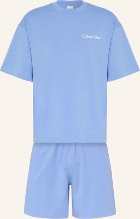 Calvin Klein Shorty-Schlafanzug blau