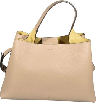 Tod's Femme, Sacs, Beige, Taille: ONE Size APA Top Handle Medium