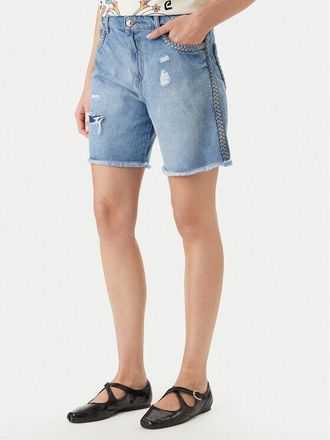 Just Cavalli Jeansshorts 80PAD5S5 CDWCD Dunkelblau Loose Fit