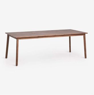 Sklum Rechteckiger Esstisch aus Akazienholz Kaela 220 x 100 cm Akazienbraun dunkel