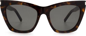 Saint Laurent Eyewear Sonnenbrille mit Cat-Eye-Gestell - Grün
