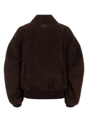 Loewe Dark Brown Giacche Pelle Jacket
