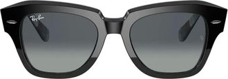 Ray-Ban unisex, Accessoires, Noir, Taille: 49 MM Lunettes de Soleil Style Carré State Street