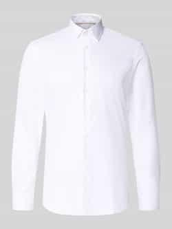 Jake*s Super Slim Fit Businesshemd aus reiner Baumwolle