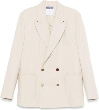 Moschino Homme, Vestes, Beige, Taille: M Giacca