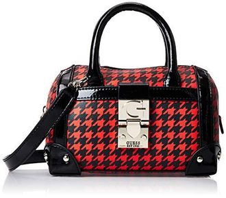 Guess Guess Lucienne, Sac porté main femme, Multicolore (Houndstooth), 8.5x15x19.5 cm (W x H L)