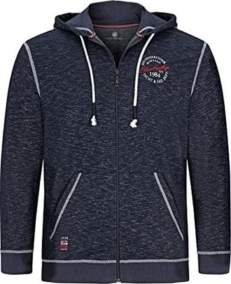 Jan Vanderstorm Homme Veste en Molleton Jokora Bleu, 4XL (XXXXL) - 68/70