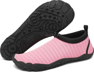 Mishansha Badeschuhe Damen Wasserschuhe Frauen Schwimmschuhe rutschfeste Aquaschuhe Schnelltrocknende Strandschuhe Leicht Neoprenschuhe Wassersportschuhe Rosa,G