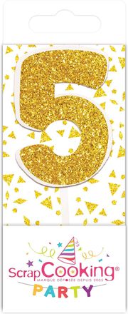 ScrapCooking 595 Kerze, Paraffin Wax, Gold