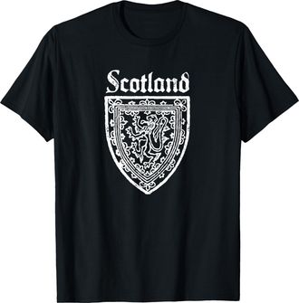 Foxxy Merch Schottland-Emblem, Vintage-Stil, schottisches Wappen T-Shirt