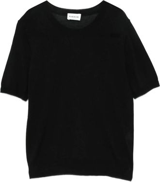 P.A.R.O.S.H. P.a.r.o.s.h., Femme, Tops, Noir, Taille: 42 FR T-shirt ras du cou