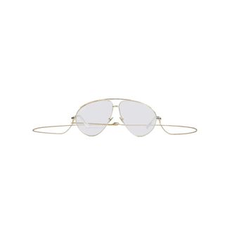 Gucci Cat-Eye-Sonnenbrille mit Interlocking G Detail - - Accessories - Damen - Gelb - ONE SIZE