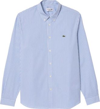 Lacoste Homme, Chemises, Bleu, Taille: M/L Chemise d&eacute;contract&eacute;e &agrave; rayures bleu clair