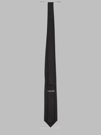 Tom Ford Silk Jacquard Necktie - Black