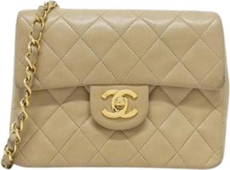 Chanel Sac bandouli&egrave;re vintage Pre-owned - Femme - Pre-owned - Beige - Taille: ONE Size