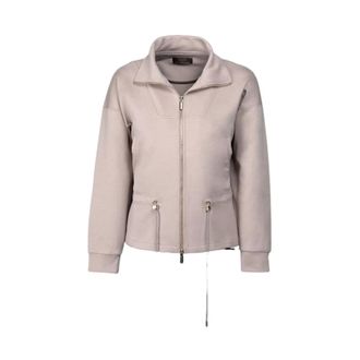 Moorer Femme, Sweatshirts et sweats &agrave; capuche, Beige, Taille: 42 FR Derice Zip-up SweaT-shirt