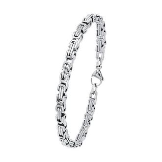 Amor Bracelet en acier inoxydable pour hommes, 21 cm, argent, livré dans une boîte cadeau, 9351763