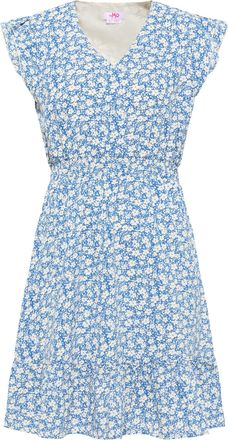 Mymo Damen Dress Kleid, Blau, M EU