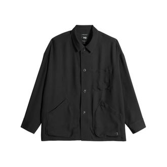 Yohji Yamamoto Viskose Chore Jacke - - Jackets - Damen - Schwarzk - XS