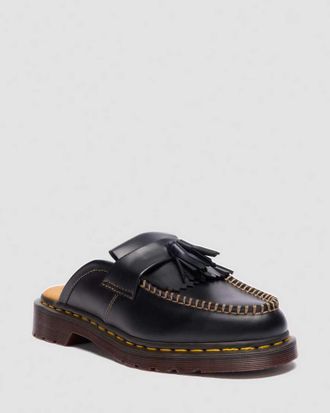 Dr. Martens Adrian Leder Mules Loafer in Schwarz, Gr&ouml;&szlig;e: 36
