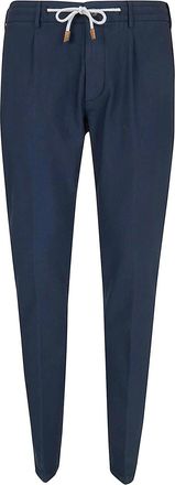 Eleventy Pantalons D&eacute;contract&eacute;s - Bleu