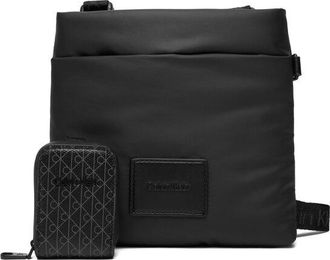 Calvin Klein Umhängetasche Puffer Utility Flatpack LV04D3224G Schwarz